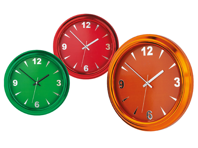 Colorful Dial Plastic Wall Clock - DS 3258 MR - Promo Forever