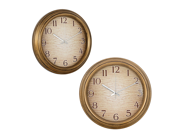 Yellow Tumbled Plastic Wall Clock - DS 3258 ED2 - Promo Forever